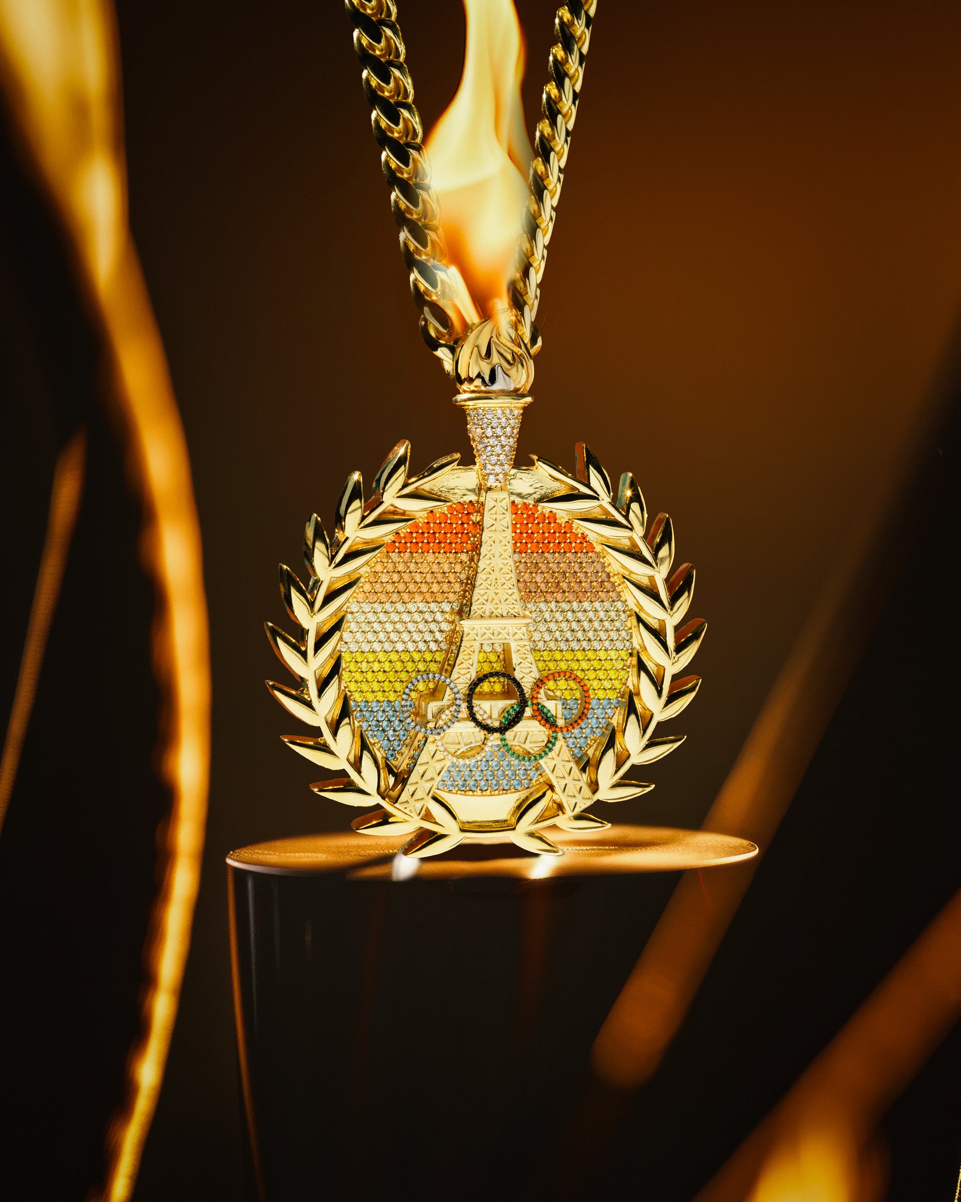 Snoop Dogg's Custom Iced Eiffel Tower Chain for Paris '24 Olympics ...