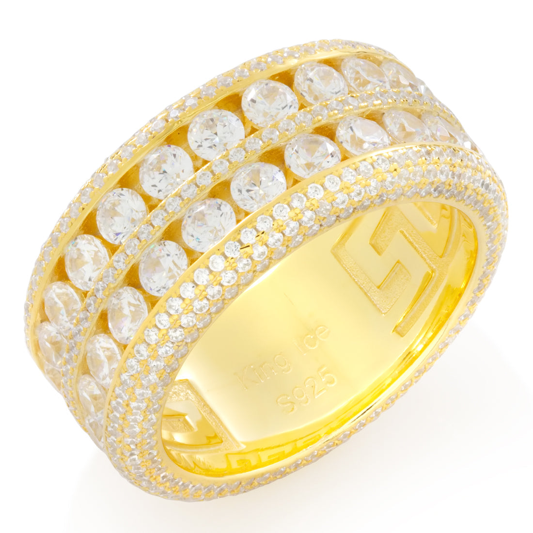 Complex Eternity Ring | Sterling Silver Rings | King Ice