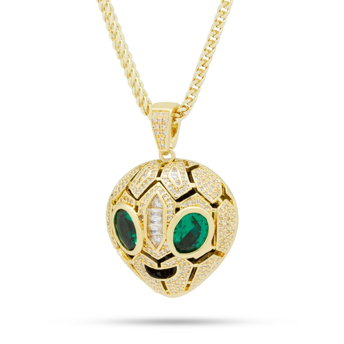 Serpent Alien Emoji Necklace | Emoji Jewelry | King Ice